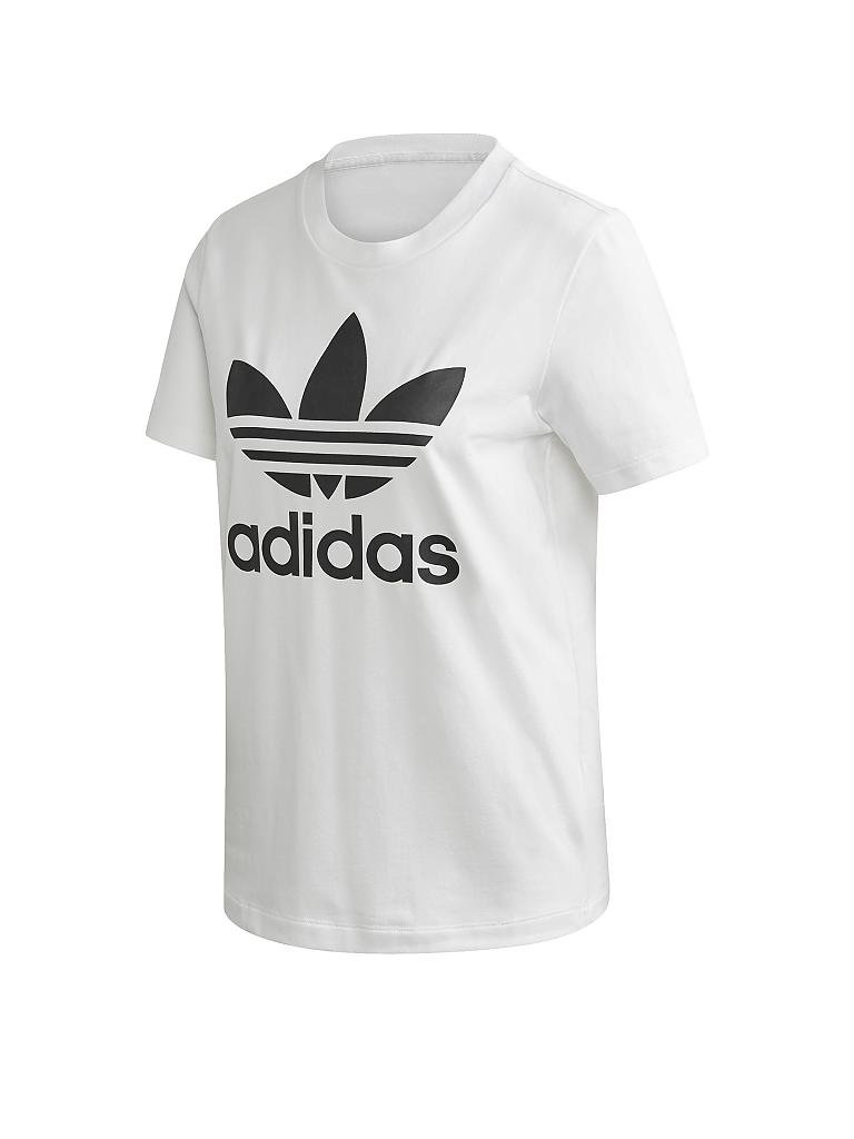 Adidas T Shirt Trefoil Weiß