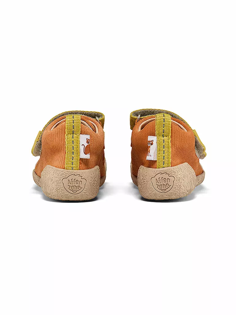 AFFENZAHN Baby Sneaker Barfußschuh WALKY KATZE braun