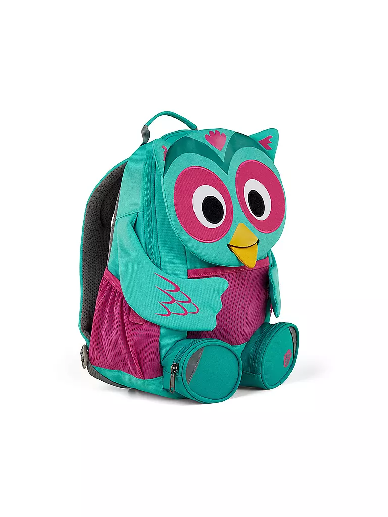AFFENZAHN Kinder Rucksack Großer Freund - Eule türkis