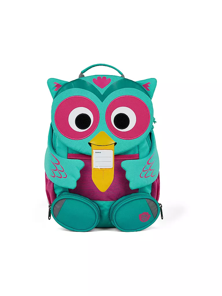 AFFENZAHN Kinder Rucksack Großer Freund - Eule türkis