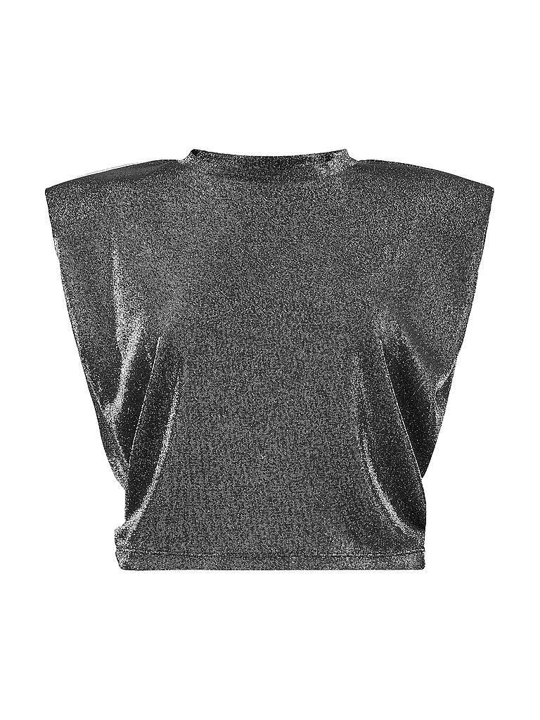 ALLSAINTS Top MIKA METALLIC schwarz