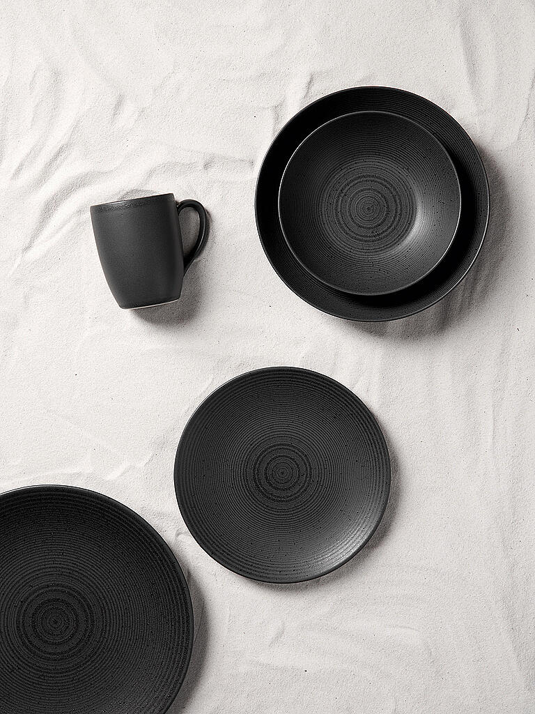 ASA SELECTION Geschirr Set BELLA VISTA 20 tlg. black schwarz