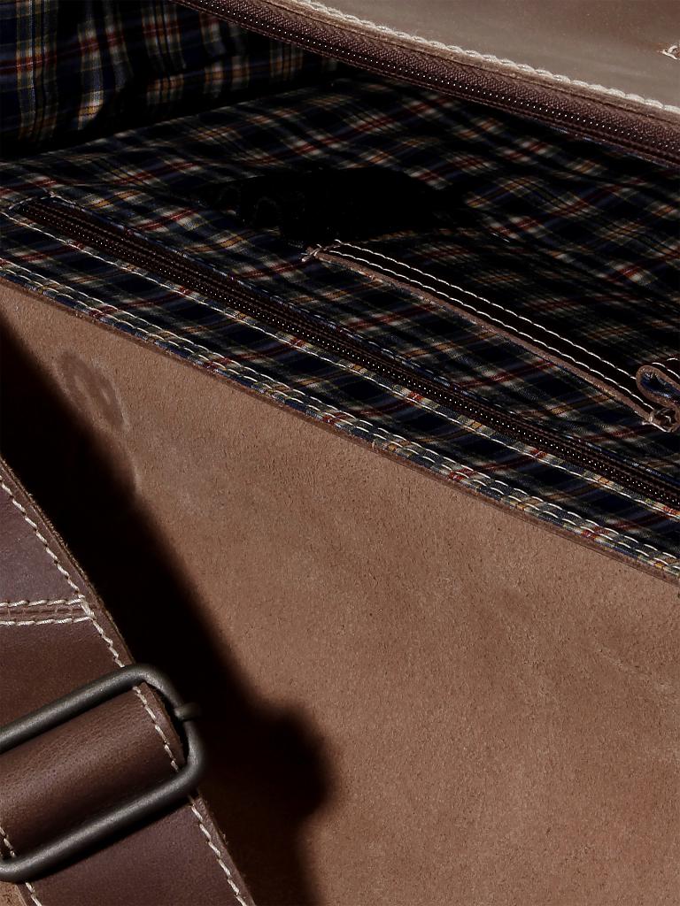 AUNTS & UNCLES Ledertasche - Postbag "Hunter - Judd M" braun