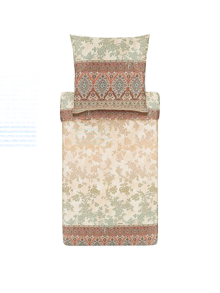 BASSETTI Satin Bettwäsche AGRIGENTO 70x90cm/140x200cm Beige beige