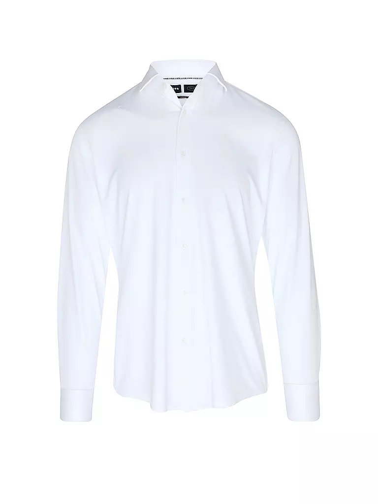 BOSS Hemd Slim Fit HANK weiss