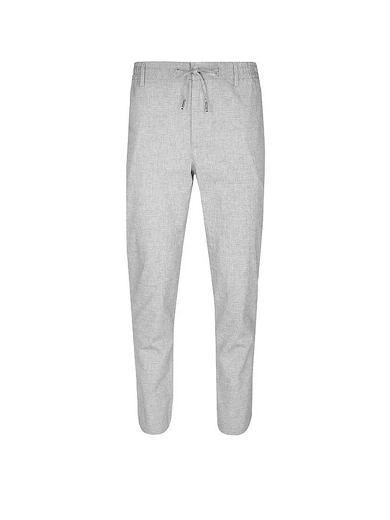 BOSS Leinenhose KANE-DS hellgrau