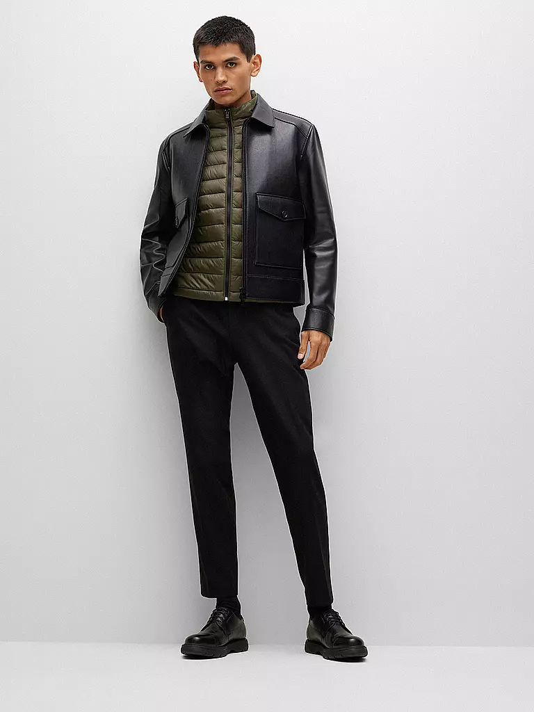 BOSS Steppgilet CALANO grün