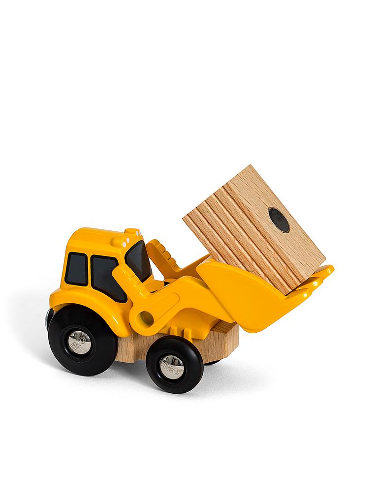 BRIO Frontlader mit Magnetladung grün