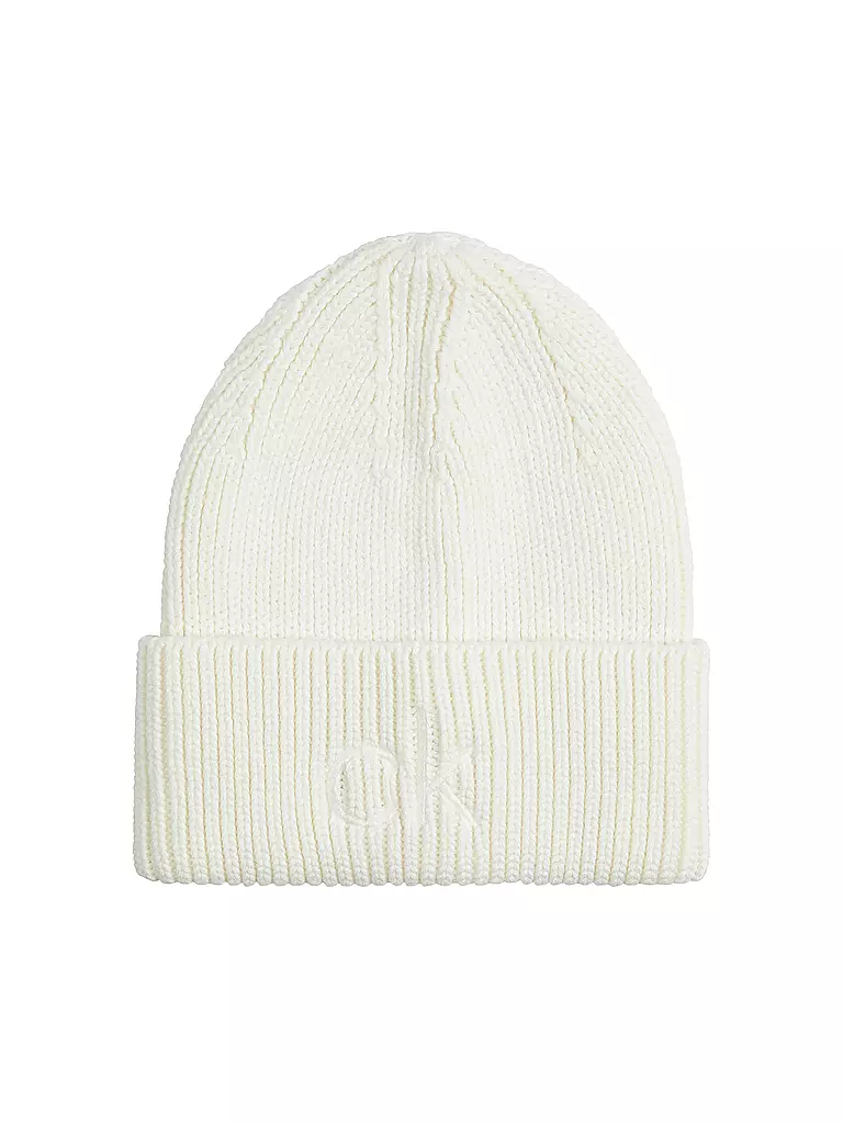 CALVIN KLEIN JEANS Mütze - Haube Essentials creme