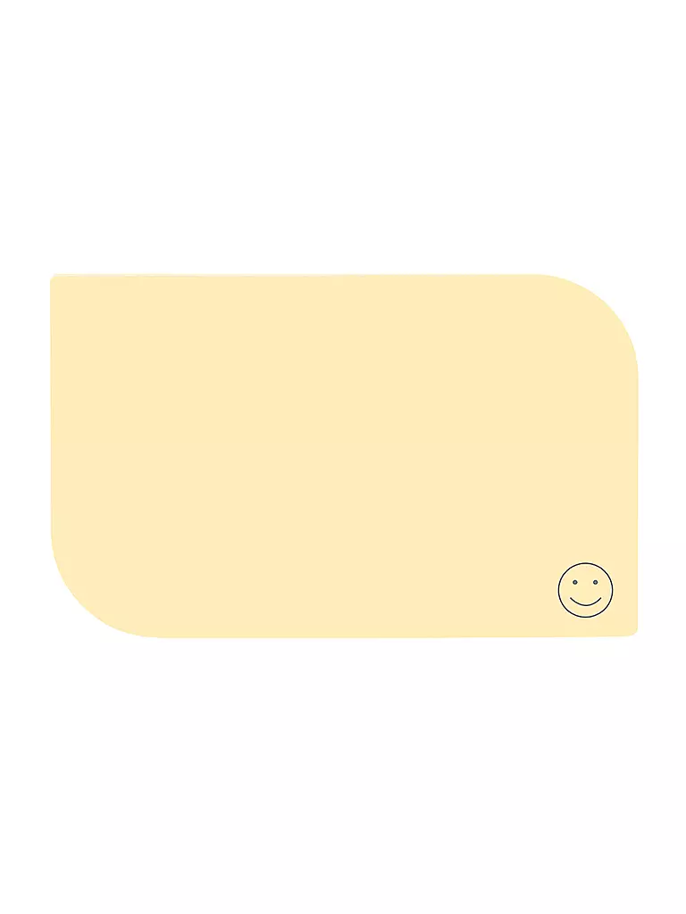 CHIC.MIC Frühstücksbrett bioloco plant 23x14cm Happiness gelb