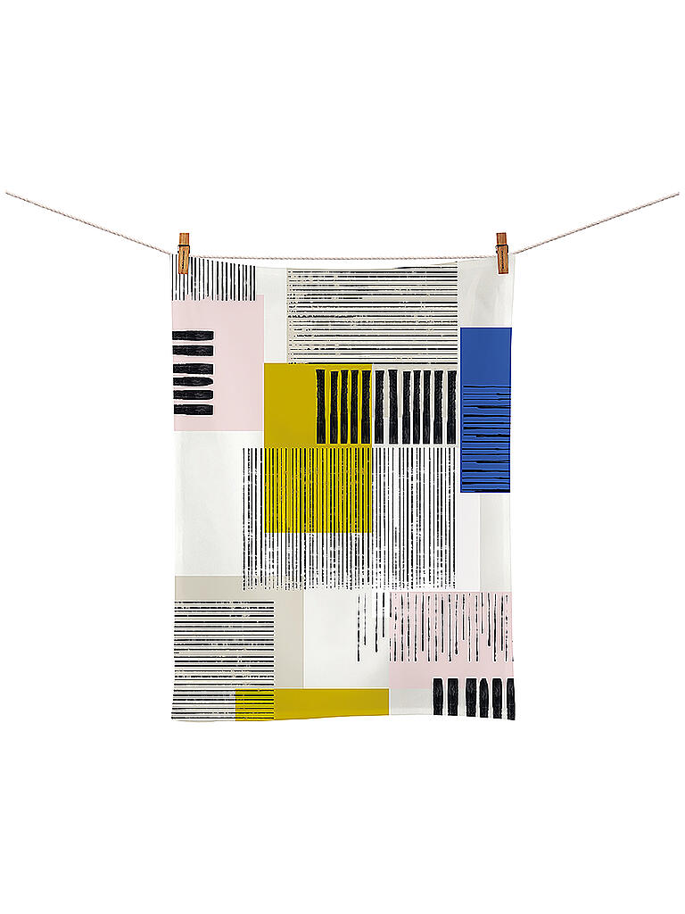 CHIC.MIC Geschirrtuch Organic 50x70cm Stripes on Stripes bunt