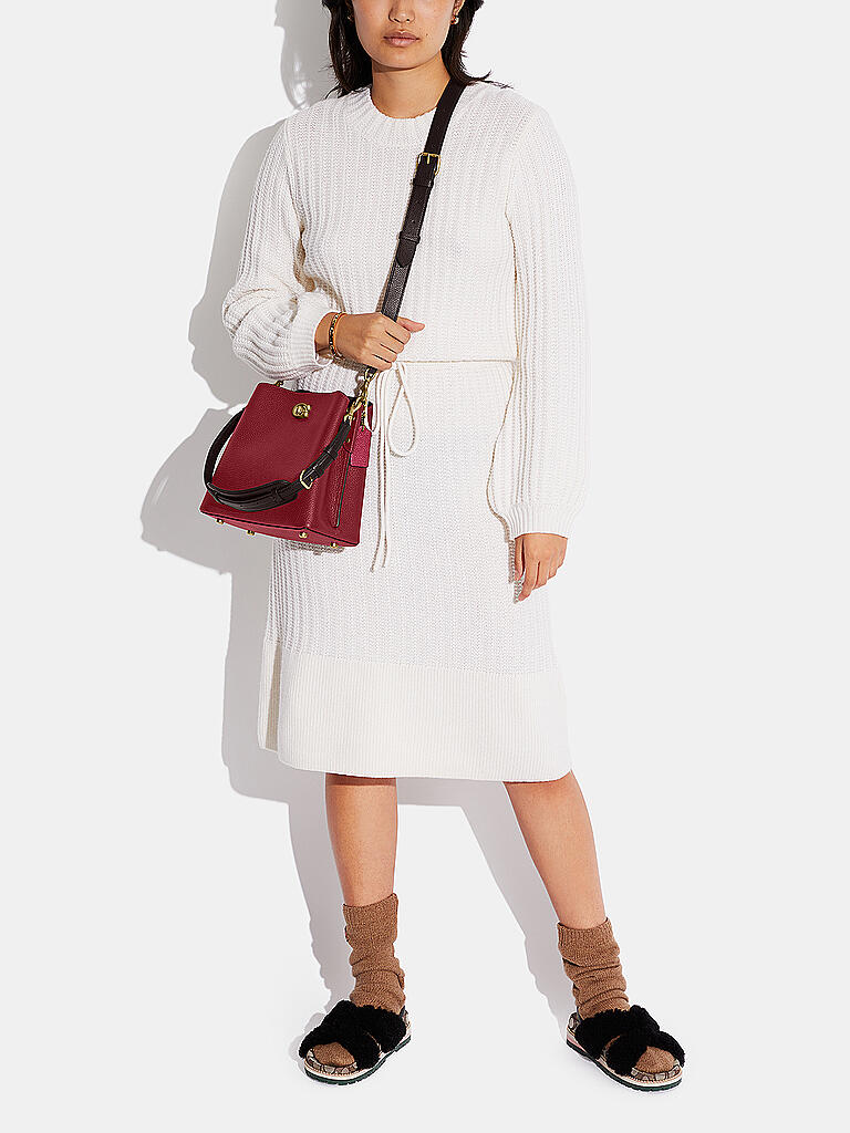 COACH Ledertasche - Bucket Bag rot