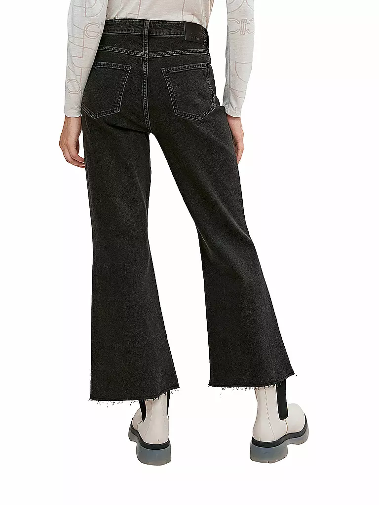 COMMA IDENTITY Jeans Flared Fit 7/( schwarz