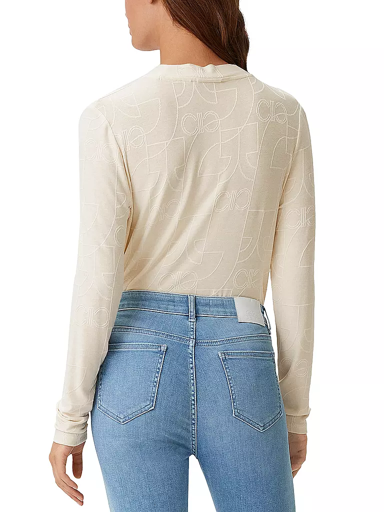 COMMA IDENTITY Langarmshirt beige