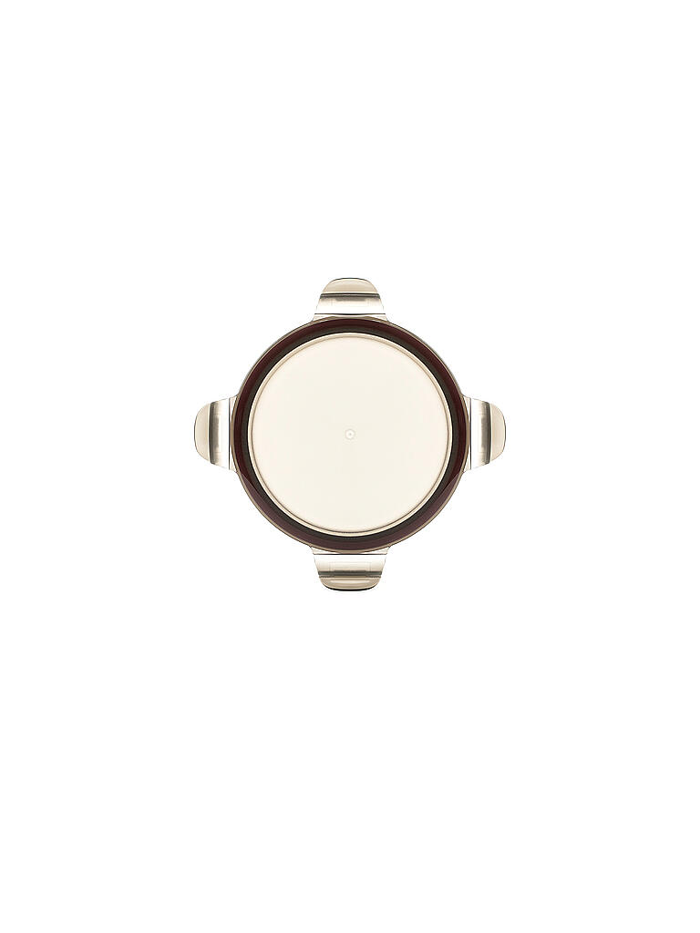 CUITISAN Edelstahl Vorratsdose - Frischhaltedose Flora rund 0,64l silber