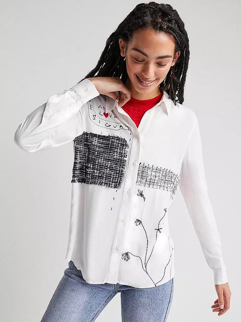DESIGUAL Bluse weiss
