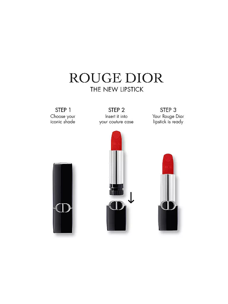 DIOR Lippenstift - Rouge Dior Lipstick Refill (777 Fahrenheit Velvet ...