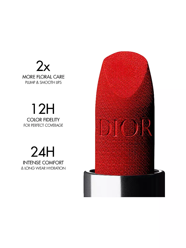 DIOR Lippenstift - Rouge Dior Satin Lipstick (520 Feel Good) rot
