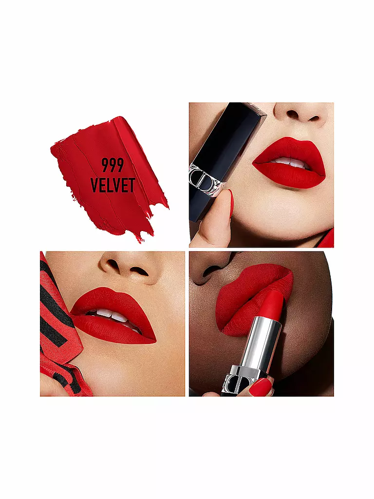 DIOR Rouge Dior Velvet LIppenstift ( 999 ) rot