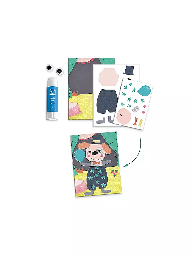 DJECO Bastelset - Tier und ihre Häuser keine Farbe