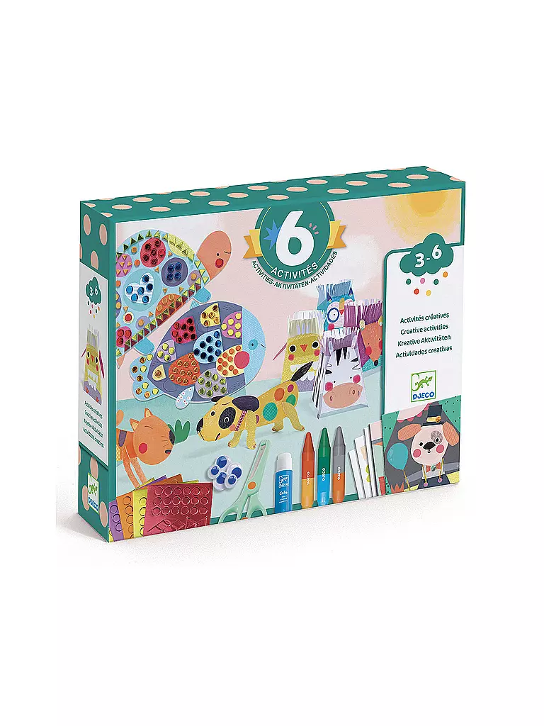 DJECO Bastelset - Tier und ihre Häuser keine Farbe