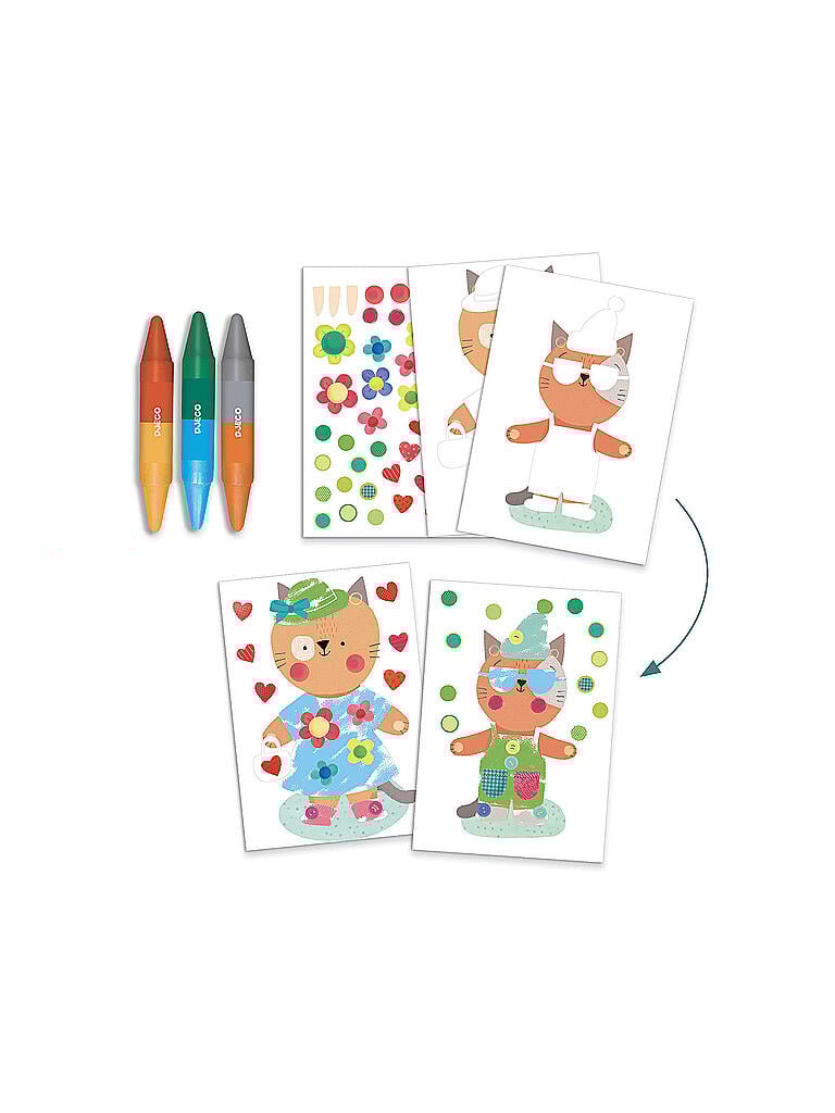 DJECO Bastelset - Tier und ihre Häuser keine Farbe