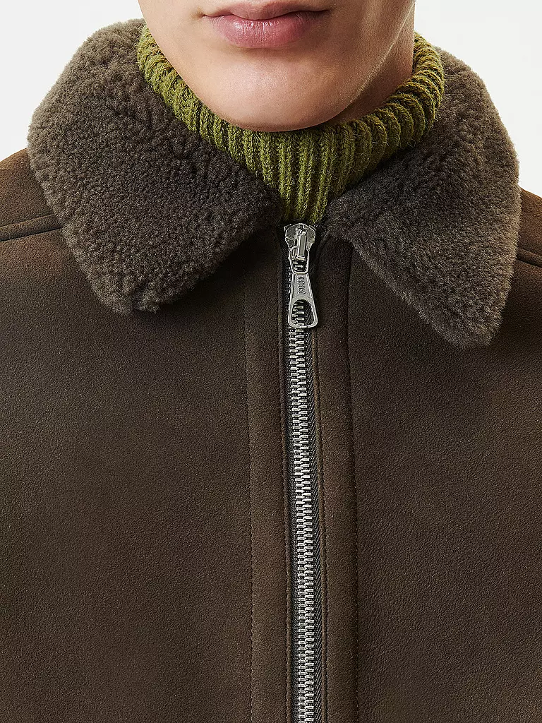 DRYKORN Shearlingjacke GORANO 1 braun