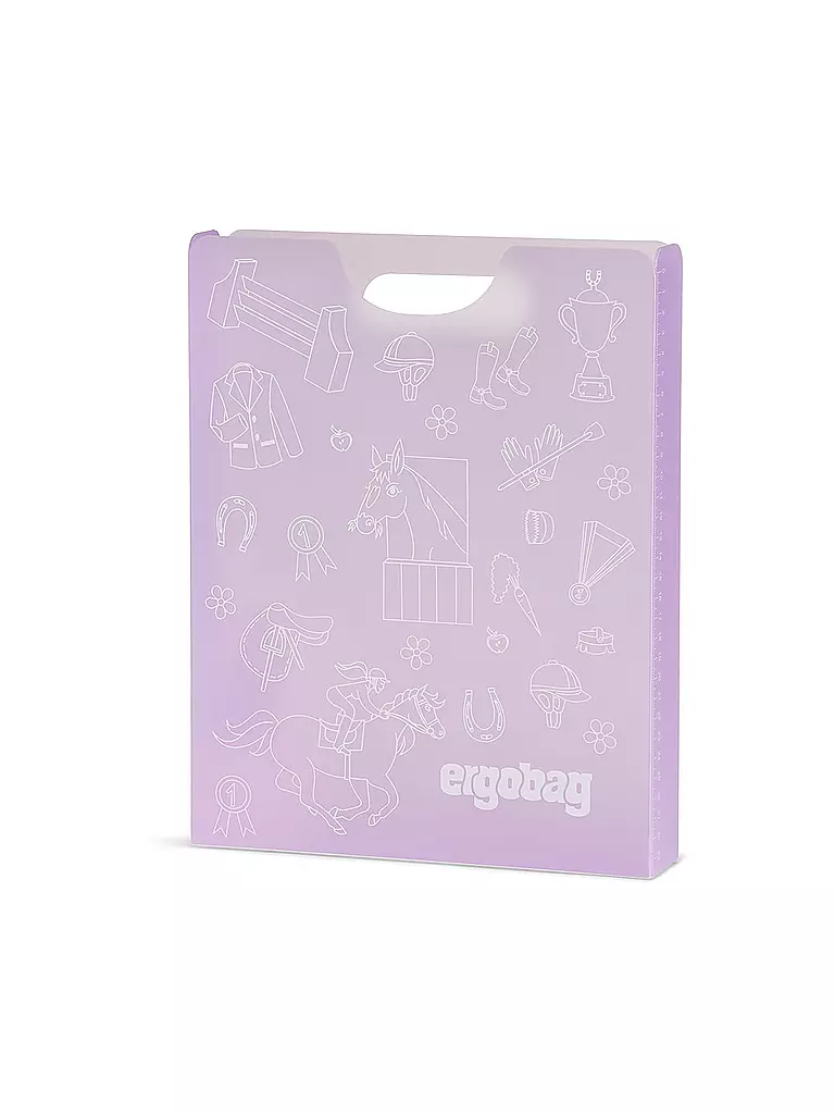 ERGOBAG Heftebox Pferde lila