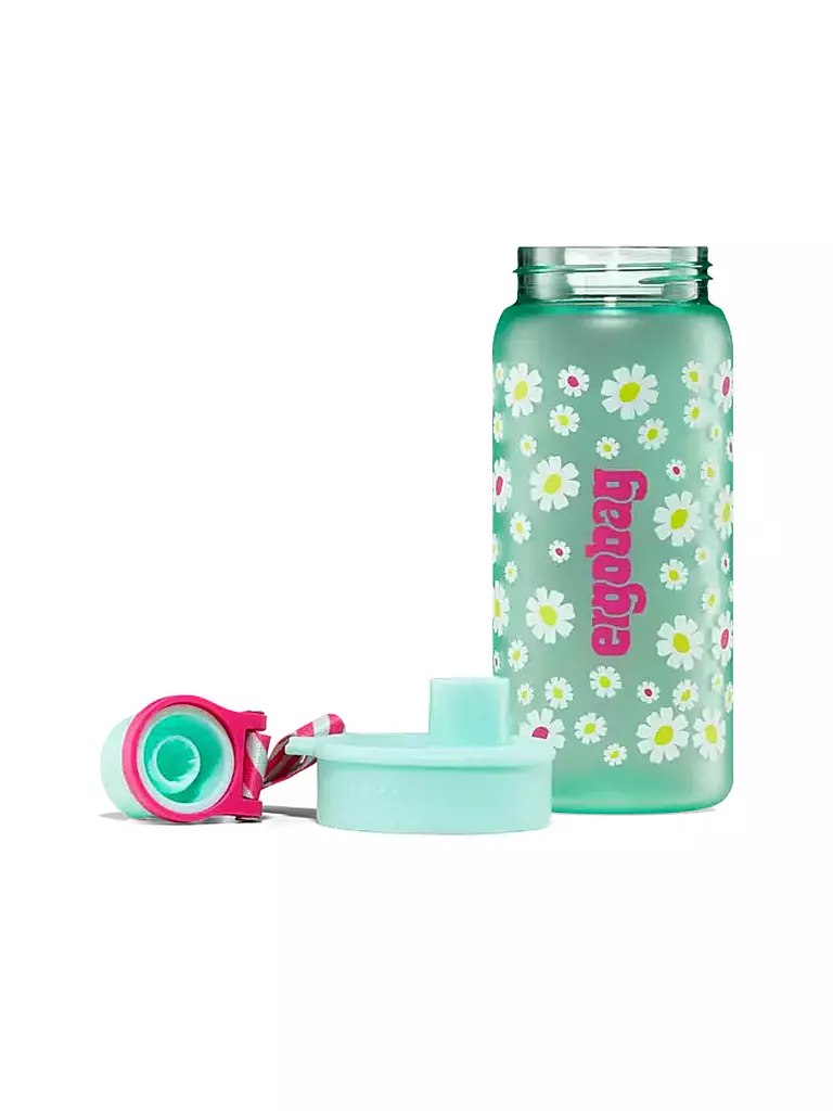 ERGOBAG Trinkflasche Blümchen hellgrün