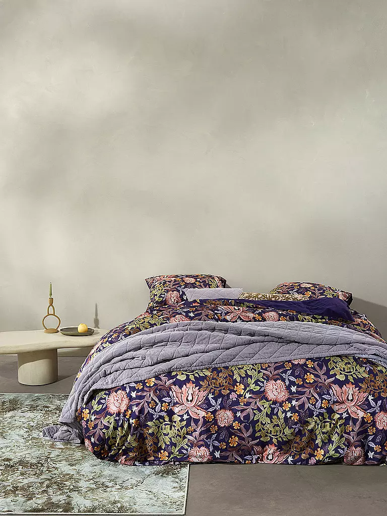 ESSENZA Bettwäsche Garnitur VERON 70x90cm/140x200cm Boylish Blue dunkelblau