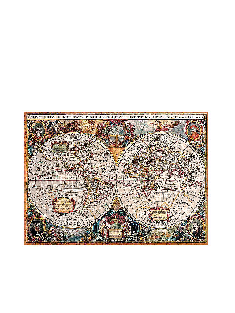 EUROGRAPHICS Puzzle - Antique World Map 1000 Teile keine Farbe