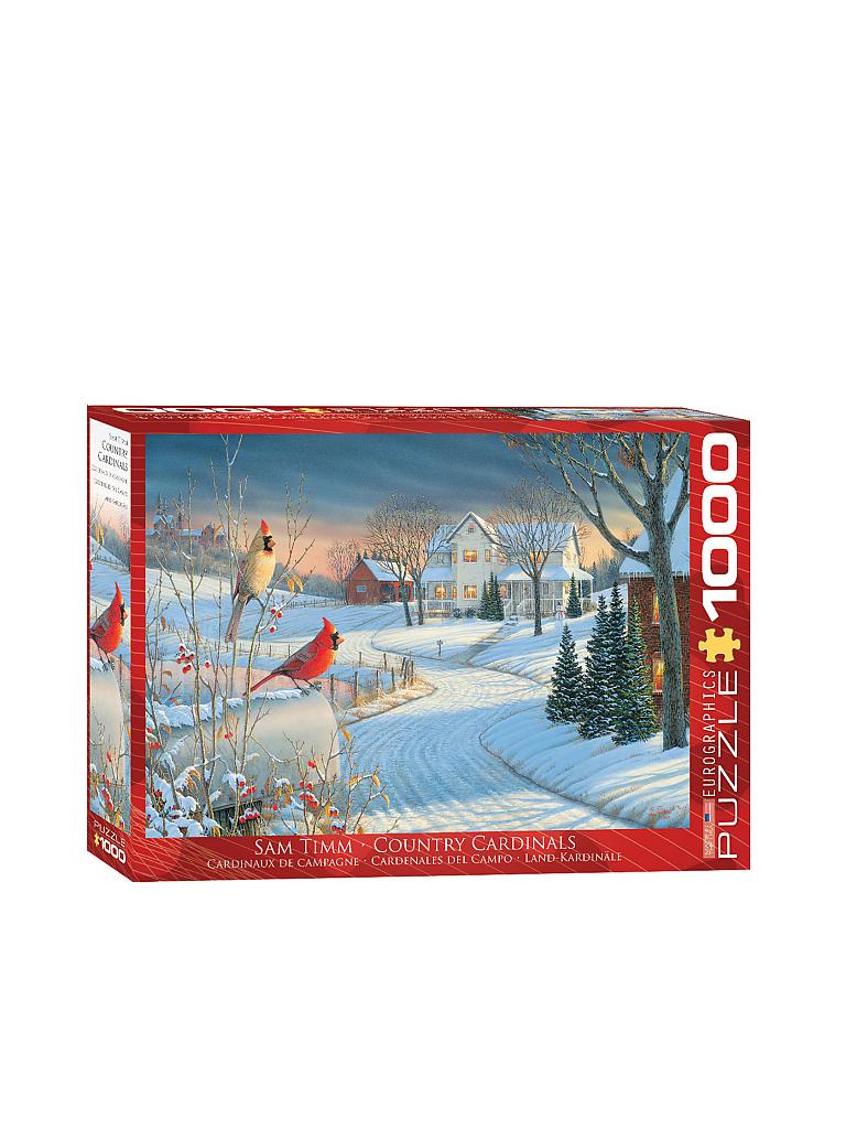 EUROGRAPHICS Puzzle - Country Cardinals by Sam Timm (1000 Teile) bunt