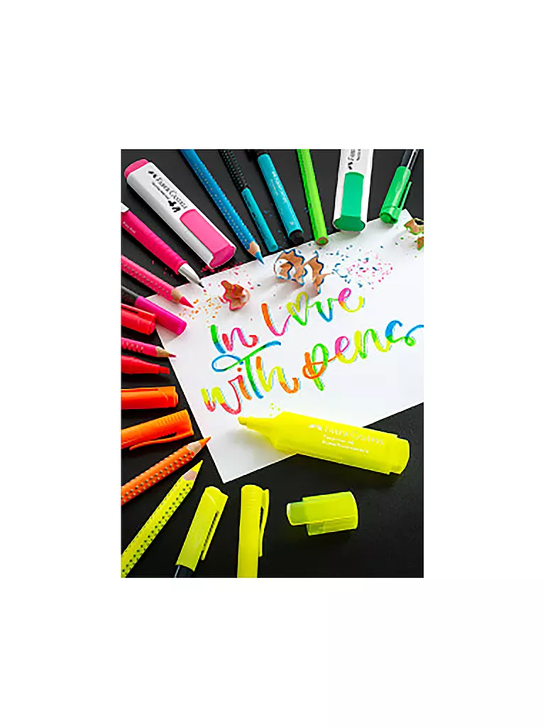 FABER-CASTELL Textliner 46 superfluorescent (4-er Pkg.) bunt