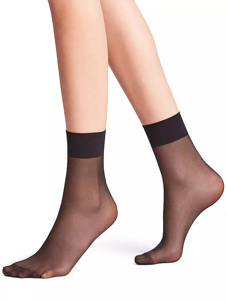FALKE Söckchen PURE MATT 20 den black schwarz