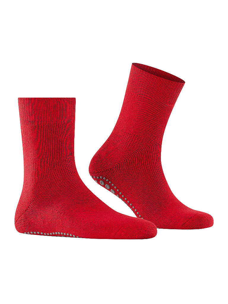 FALKE Socken "Homepads 16500" scarlet rot
