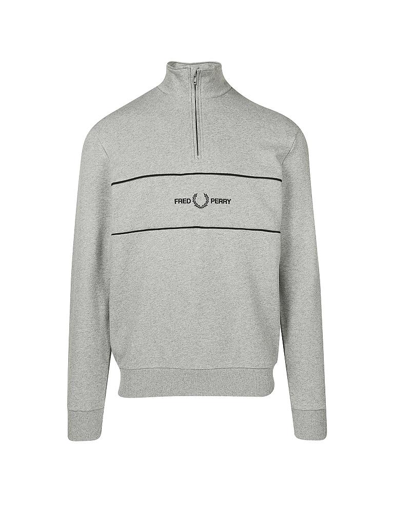 FRED PERRY Troyer Sweater grau