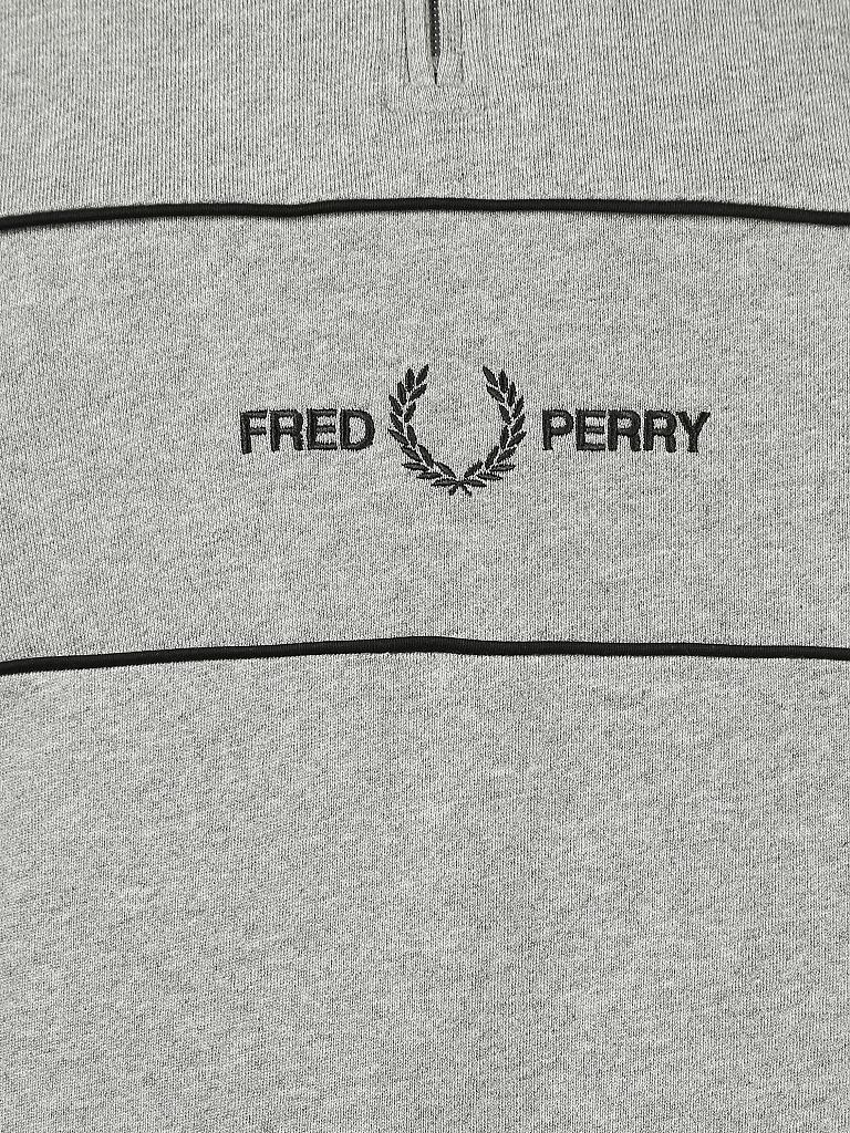 FRED PERRY Troyer Sweater grau