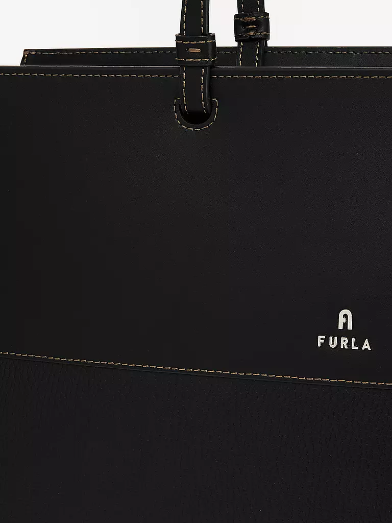 FURLA Ledertasche - Tote Bag VARSITY schwarz