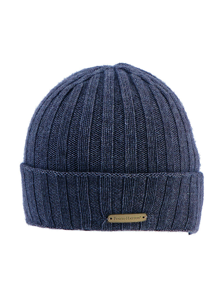 FYNCH HATTON Geschenkset Mütze und Schal dunkelblau