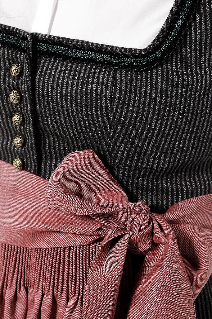 GOTTSEIDANK Dirndl "Monika" 75cm grau