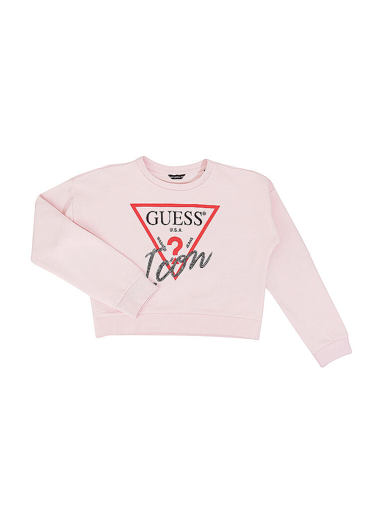 GUESS Mädchen Sweater Cropped Fit rosa