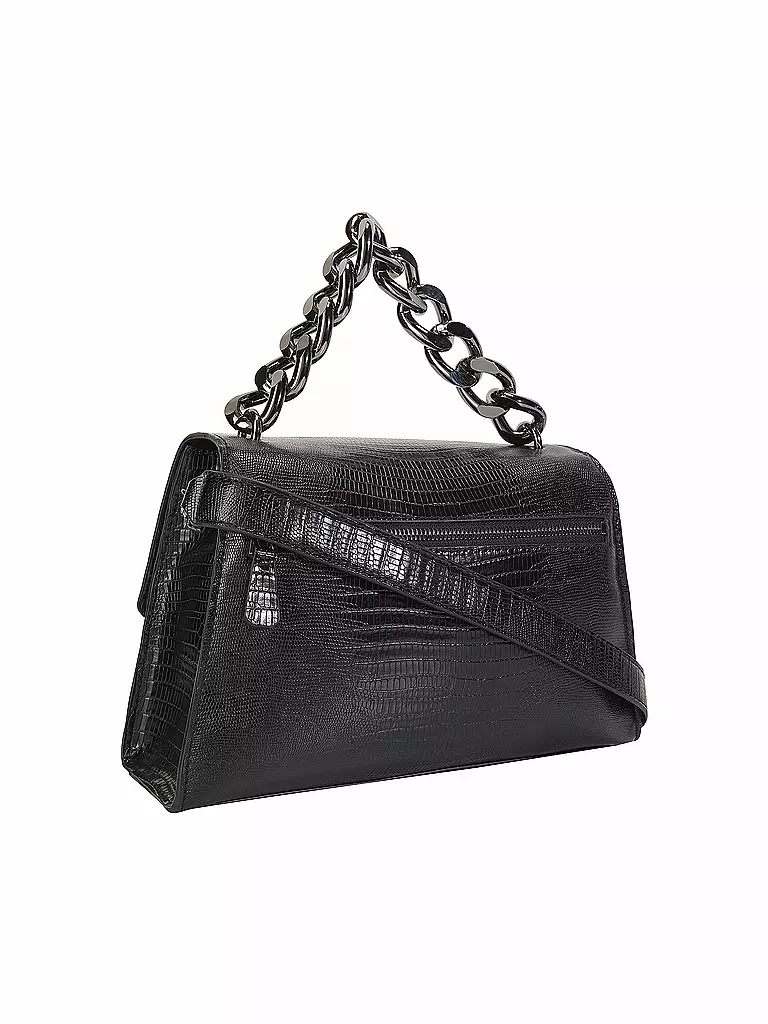 GUESS Umhängetasche Tullia Kroko schwarz
