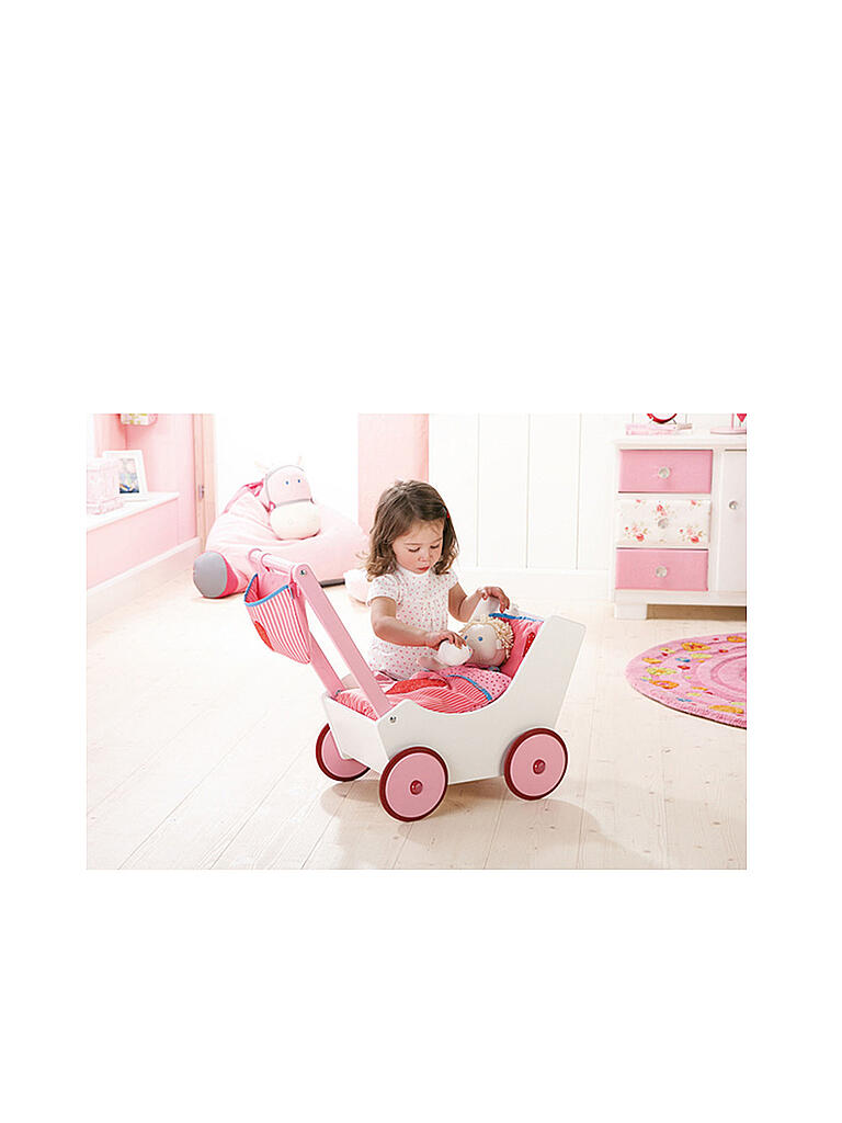 HABA Puppenwagen mit Tasche und Nuckelflasche keine Farbe