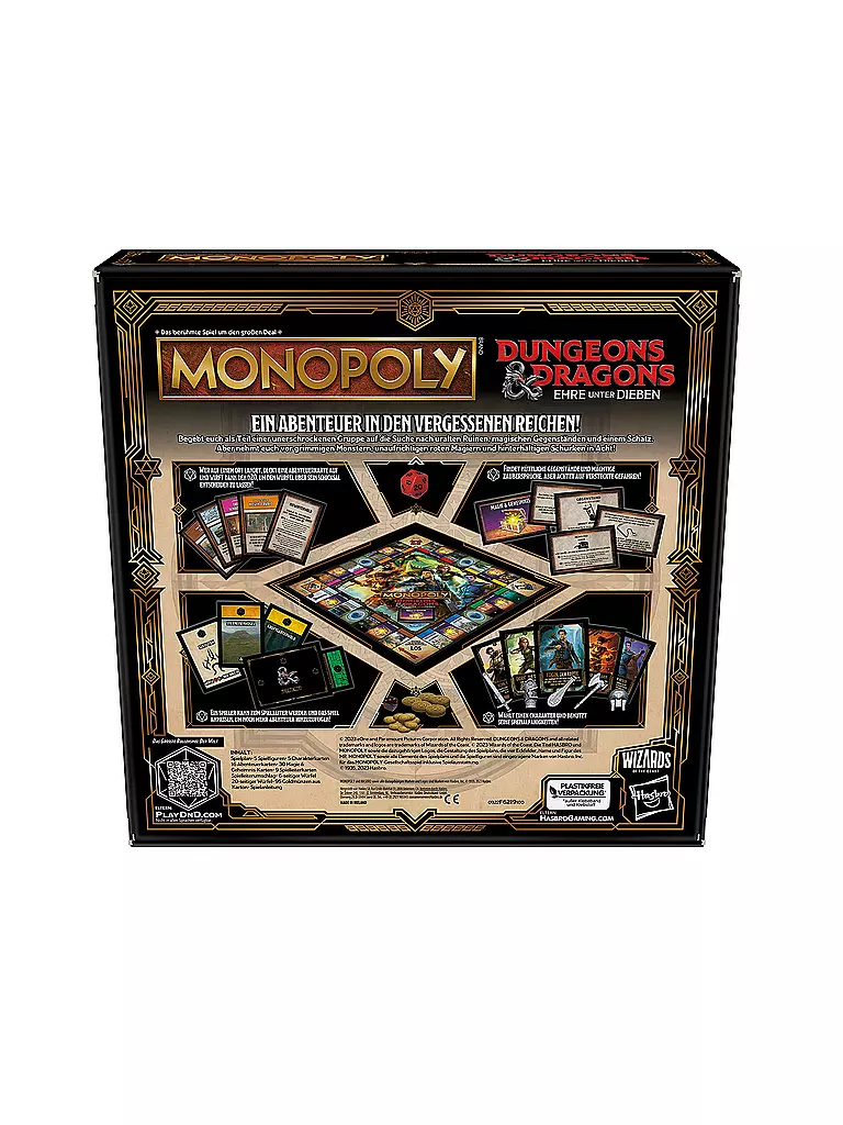HASBRO Brettspiel - Monopoly Dungeons & Dragons: Ehre unter Dieben ...