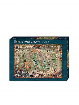 HEYE Puzzle - Pirate World (3000 Teile) transparent