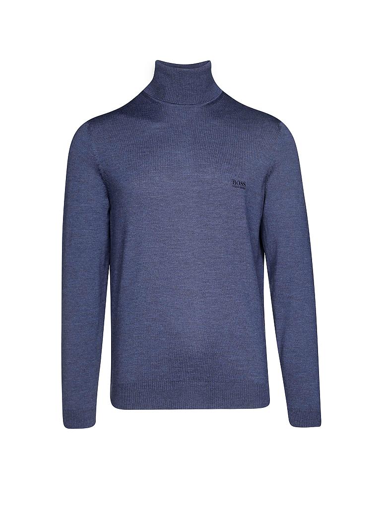 HUGO BOSS Pullover Regular-Fit "Baldebert" blau