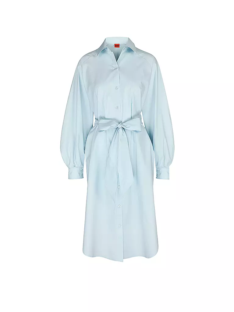 HUGO Hemdblusenkleid hellblau