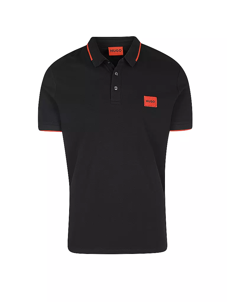 HUGO Poloshirt Deresino Slim Fit schwarz