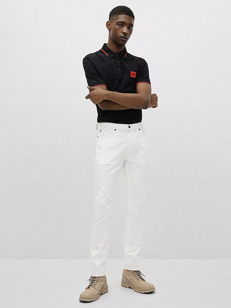 HUGO Poloshirt Deresino Slim Fit schwarz