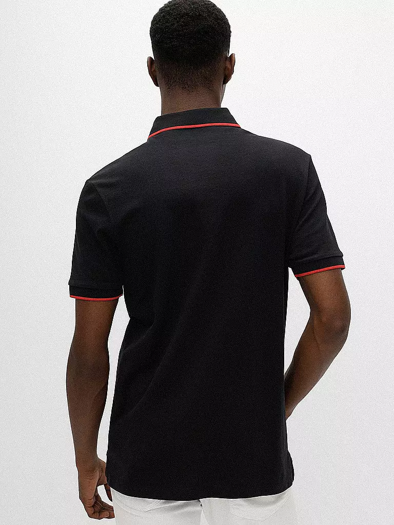HUGO Poloshirt Deresino Slim Fit schwarz